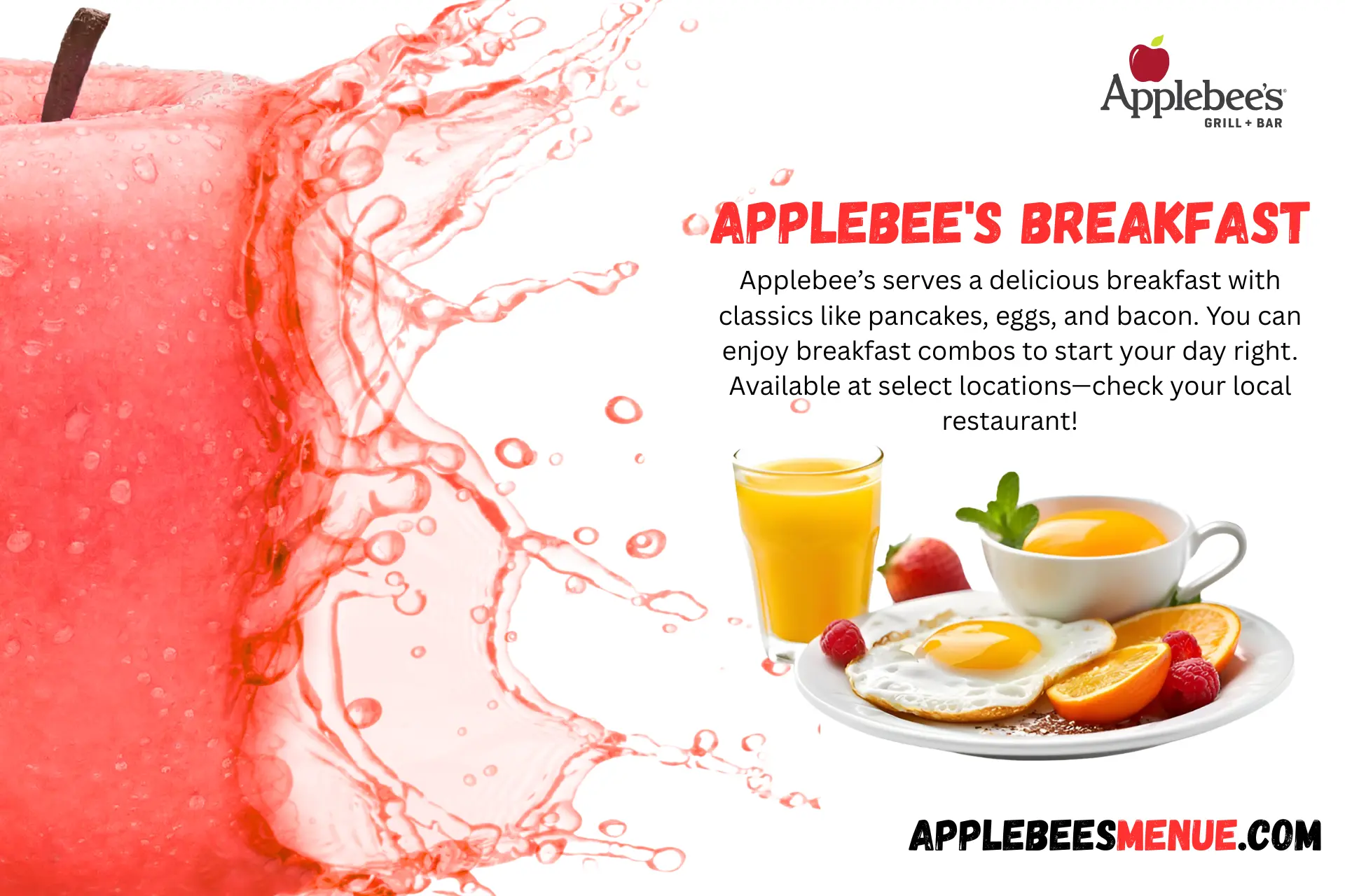 Applebees Breakfast Menu with Prices and Hours