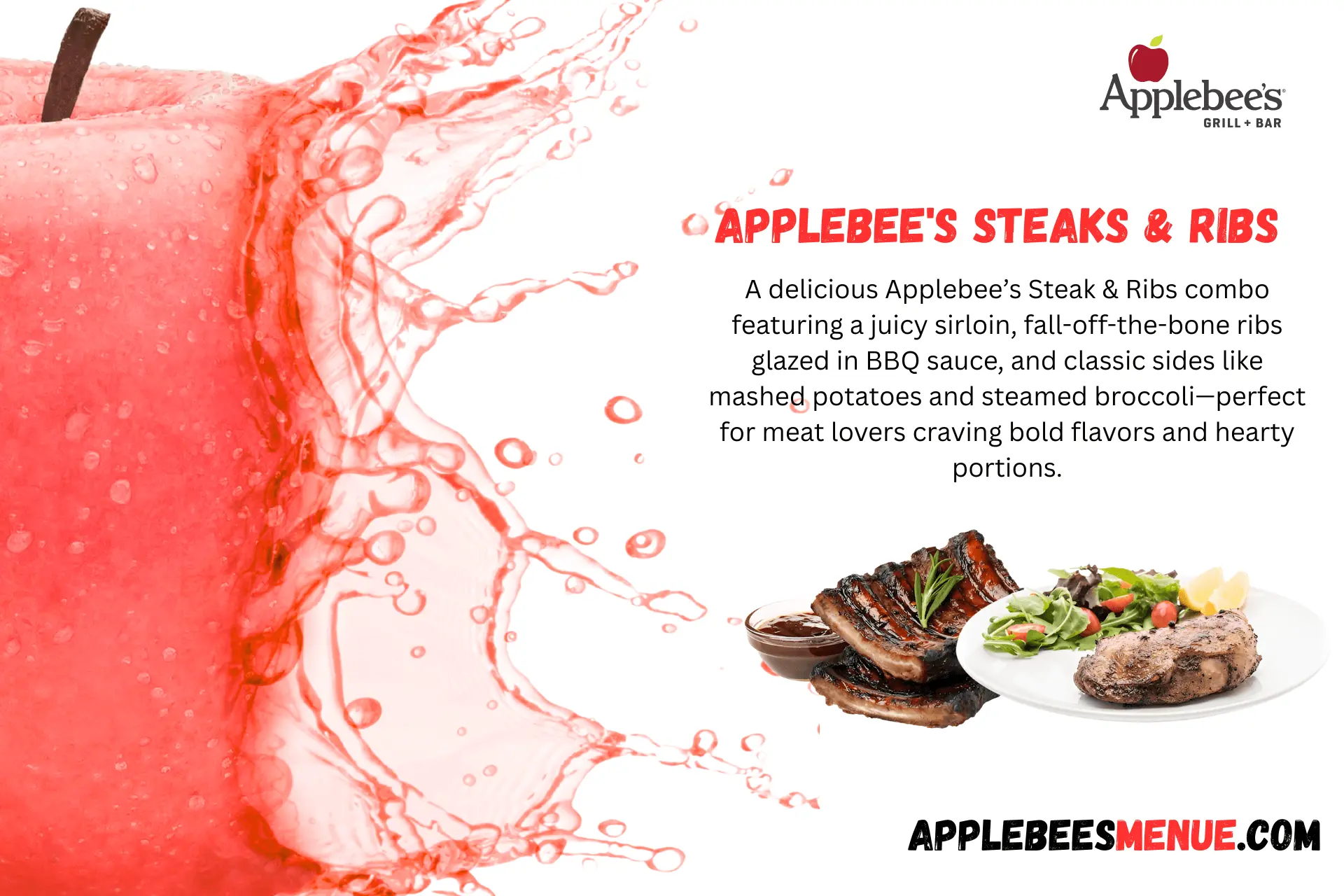 Applebee's Steaks & Ribs Menu With Prices 2025